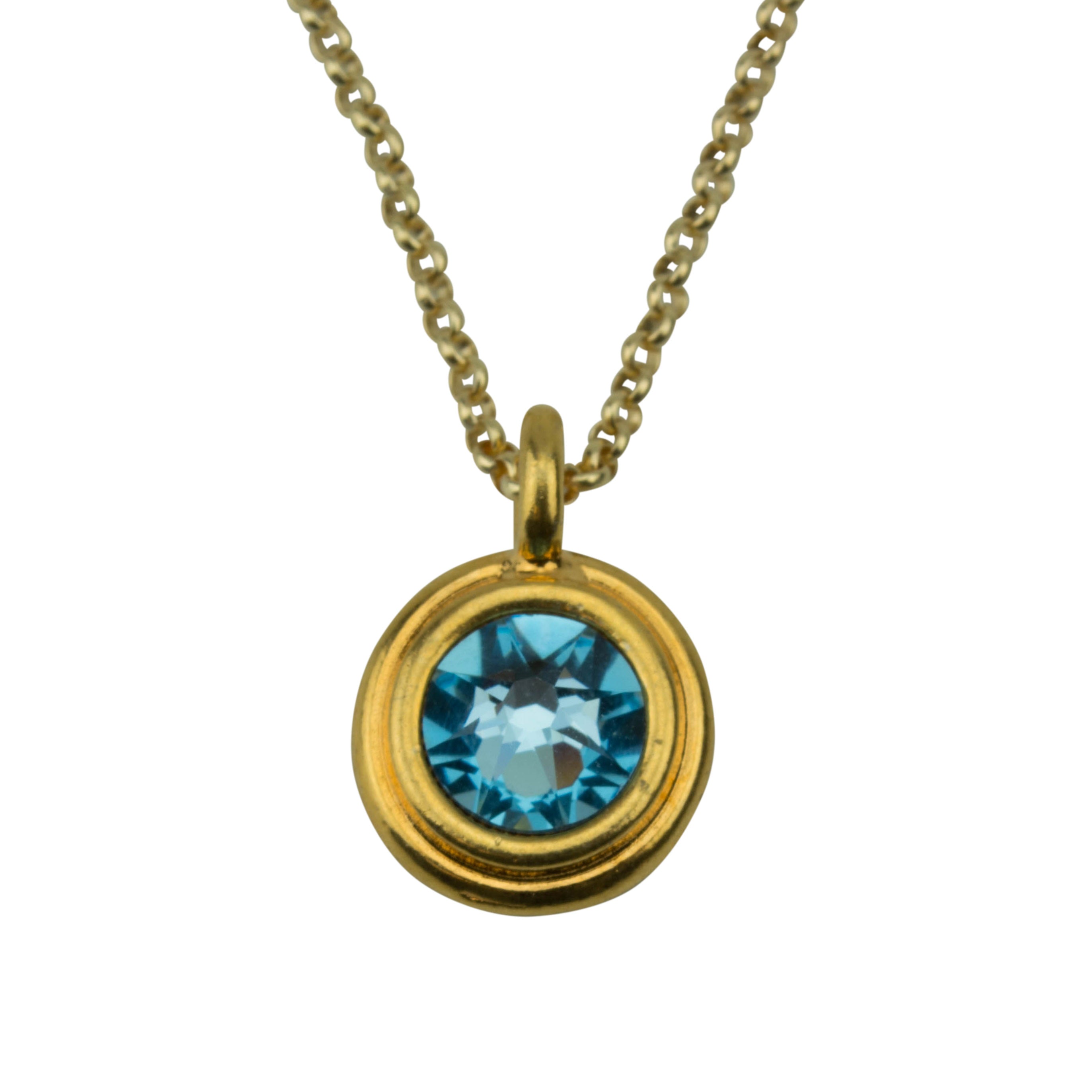 March Birthstone Necklace - SiscoBerluti LLC